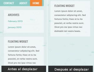 Como crear un widget flotante en el sidebar de Wordpress