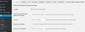 Plugin WooCommerce para aceptar Terminos y Condiciones en la compra