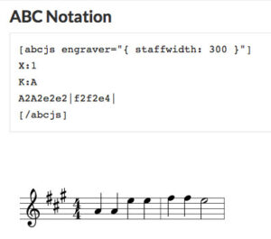 Plugin WordPress para partituras de notación ABC